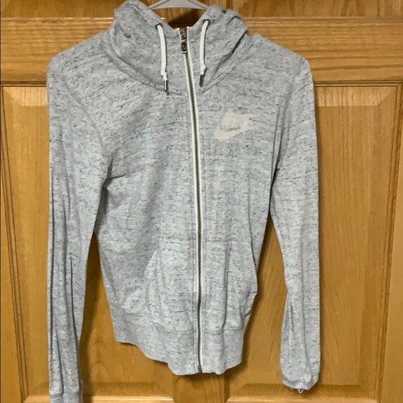 Nike | Tops | Heather Grey Nike Jacket | Poshmark